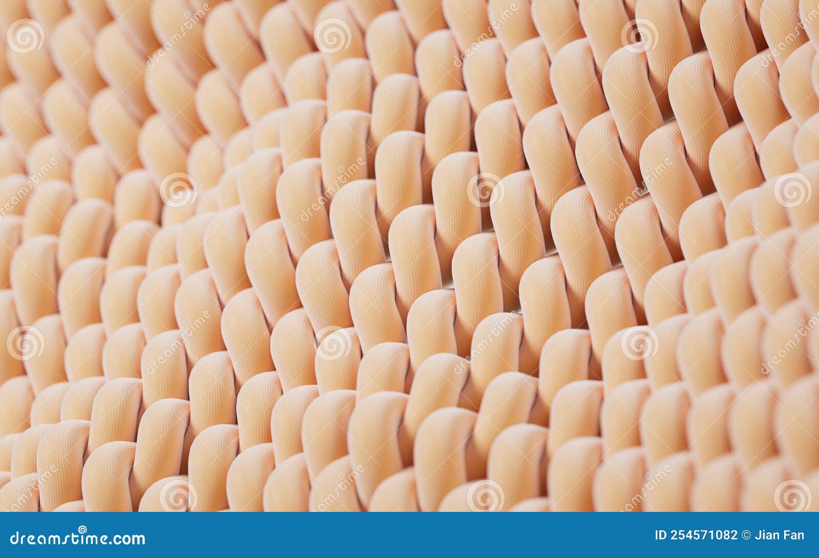 Wave Cloth with Microscopic Detail, 3d Rendering Stock Illustration ...