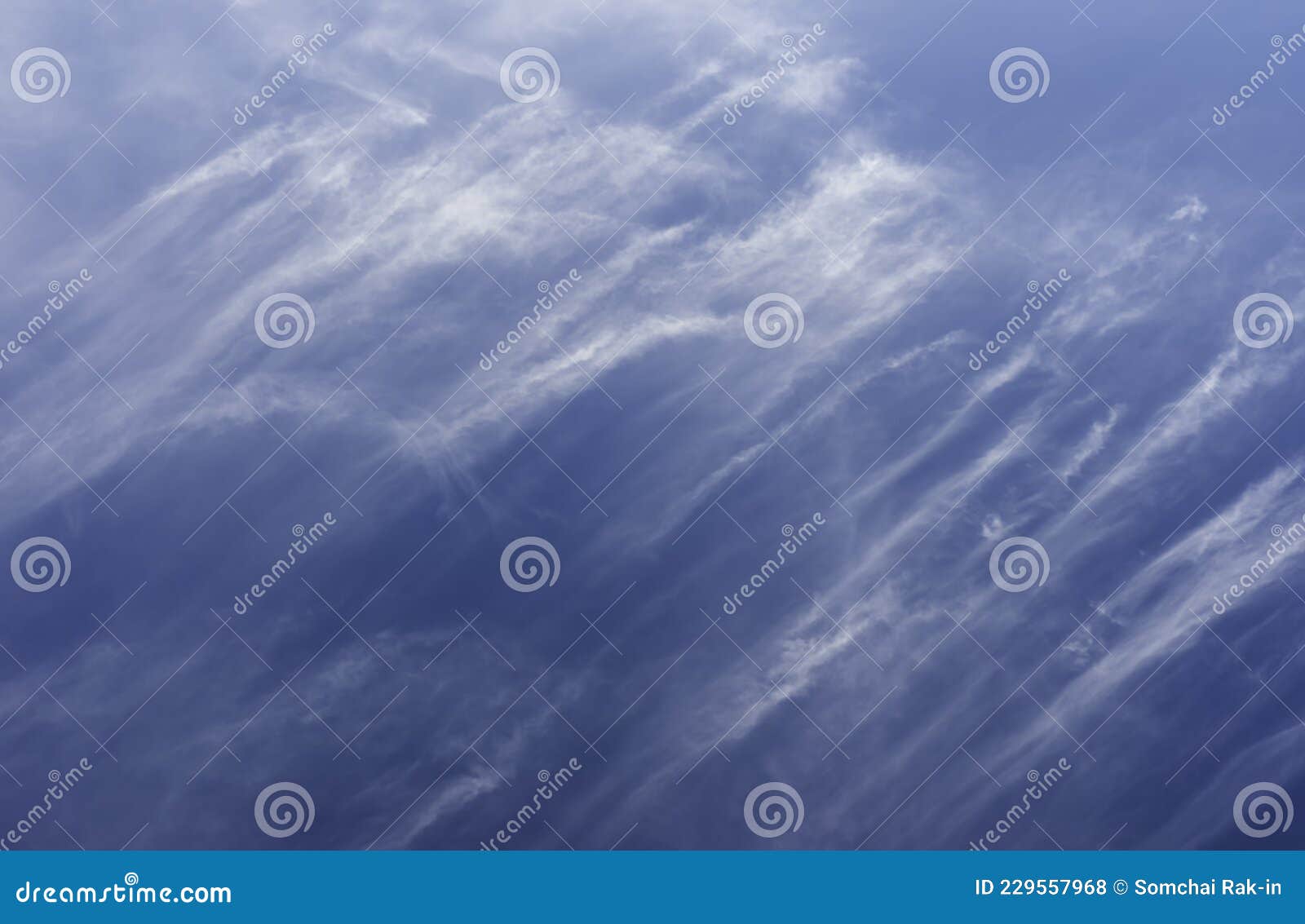 Wave Clouds on Blue Sky, Beautiful Clouds in the Nature Stock Photo ...