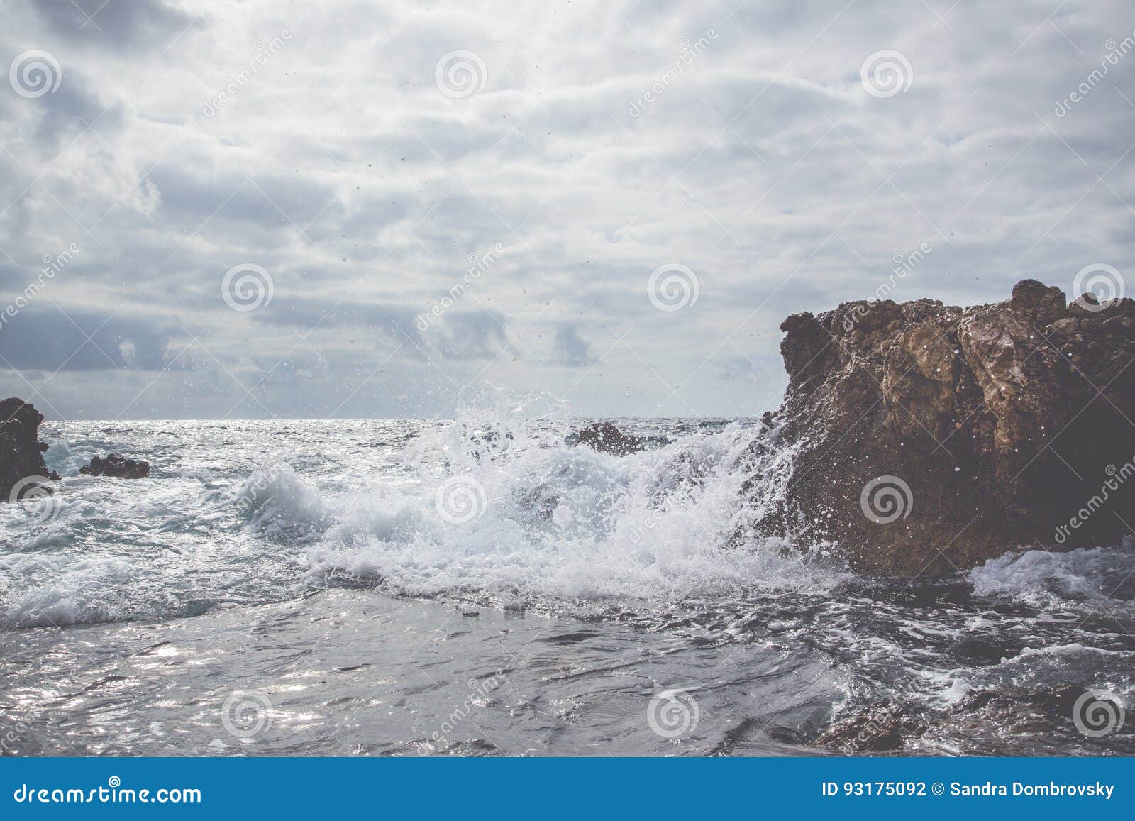 Wave on the coast stock photo. Image of summer, nature - 93175092