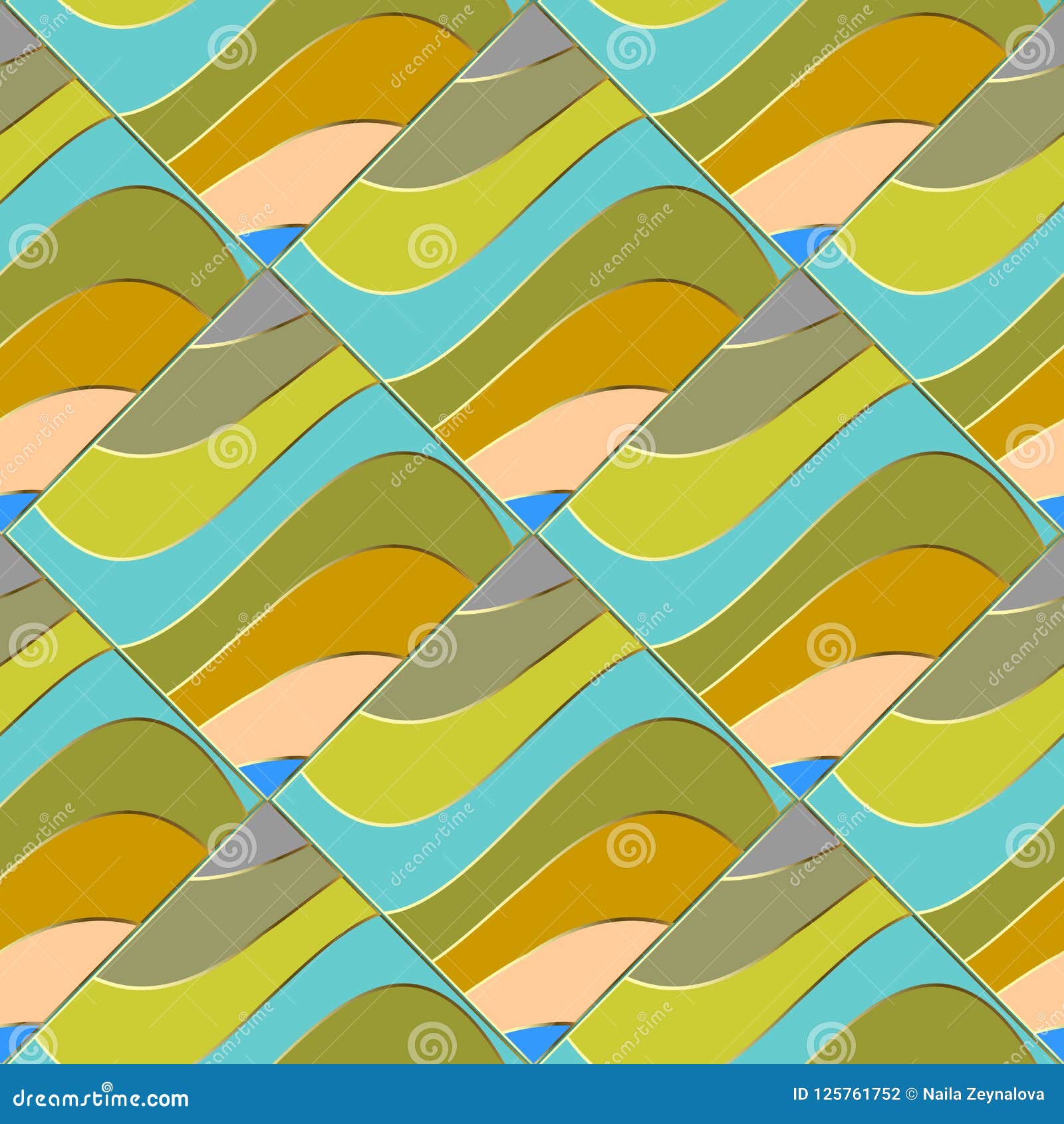Wave Colorful Abstract Vector Seamless Pattern. Geometric Elegance ... Wave Colorful Abstract Vector Seamless Pattern. Geometric Elegance ...