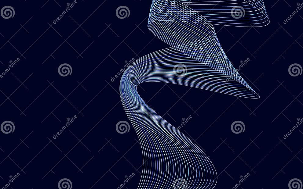 Wave of the Colorful Lines Colored Lines. High Resolution Stock Vector ...