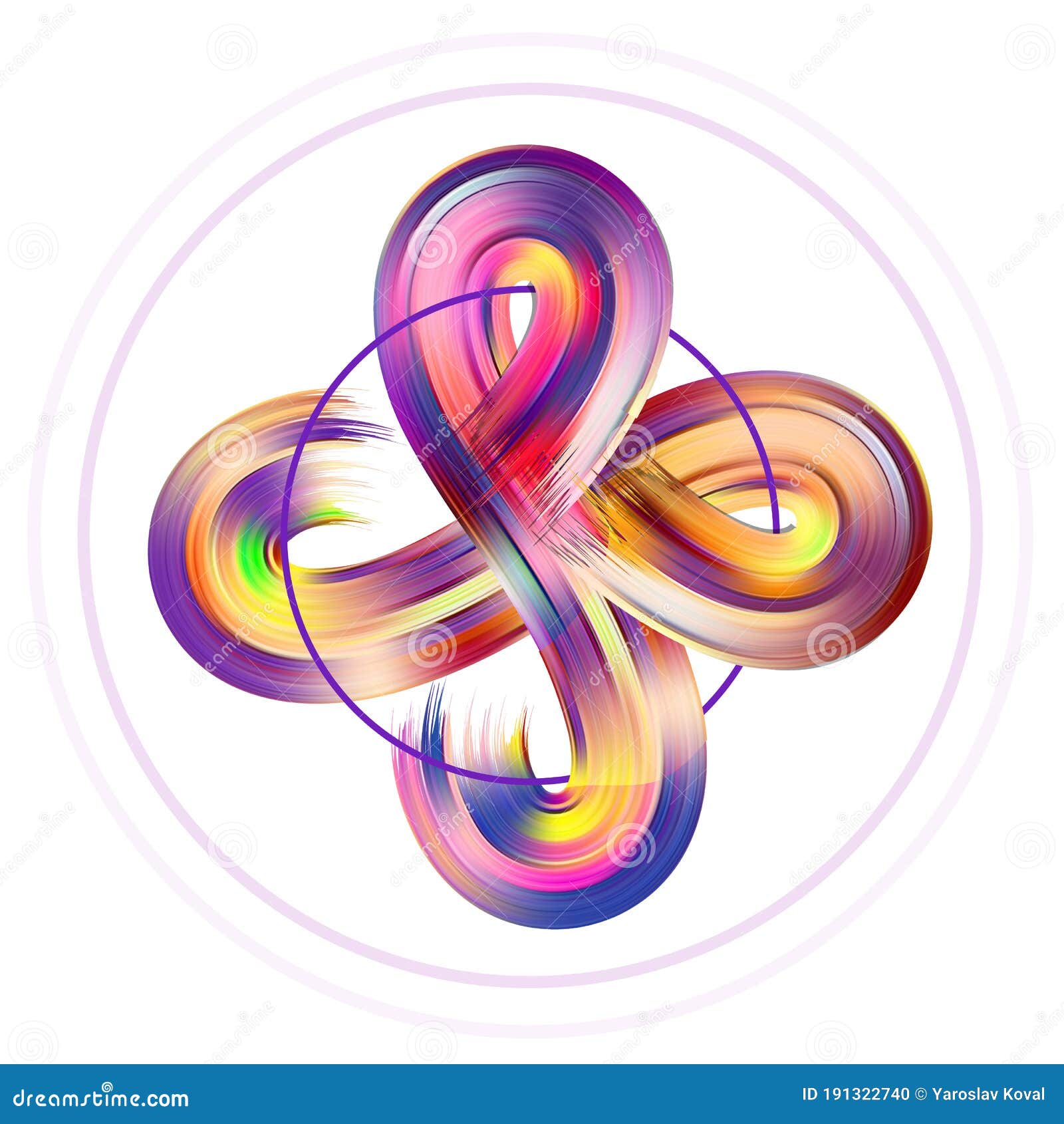 Wave Colorful Texture Volume Surface. Warp Strip Stock Illustration ...