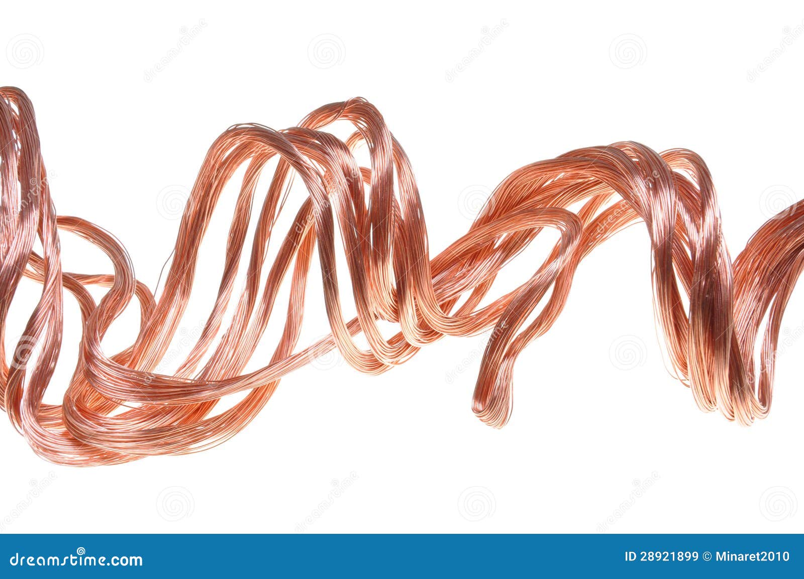 Wave of copper wires stock image. Image of power, cable - 28921899