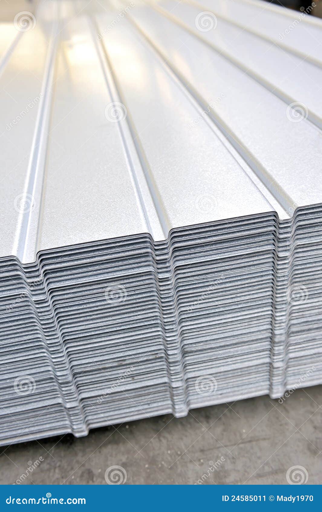Wave Corrugated Steel Sheet Stock Image - Image of iron, aluminum: 24585011