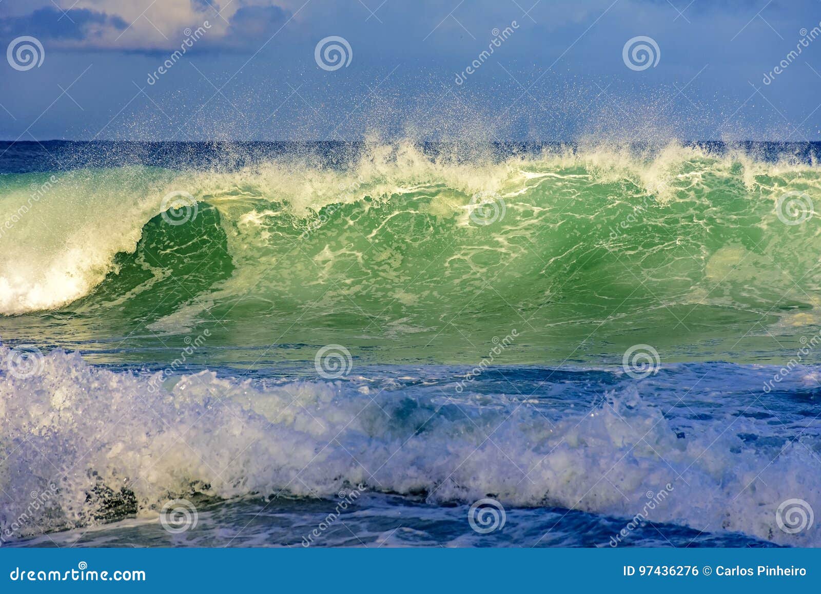 Wave Crashing at Devil Beach Stock Photo - Image of breaking, tropical ...