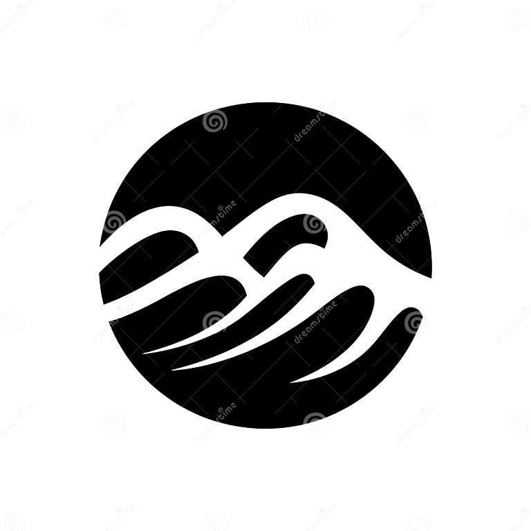 Wave Crest Icon - Simple Vector Illustration Stock Vector ...