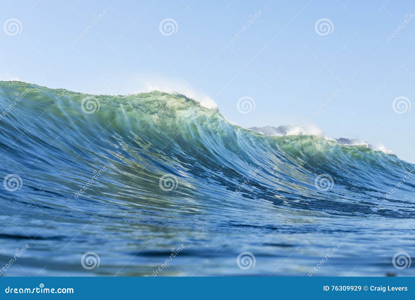 Wave curl stock image. Image of nature, surf, curl, power - 76309929