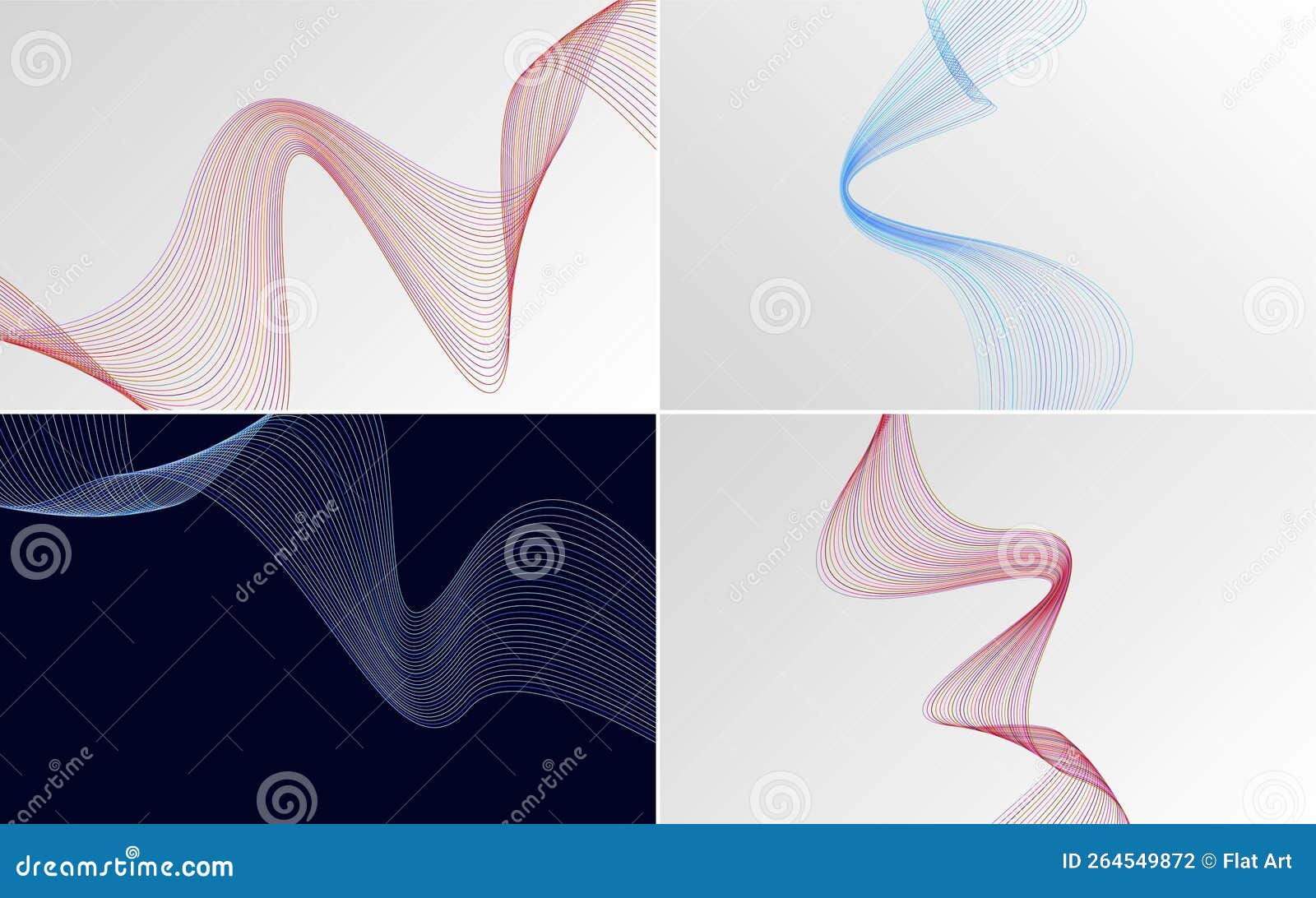 Wave Curve Abstract Vector Backgrounds for a Modern and Sleek Look ...