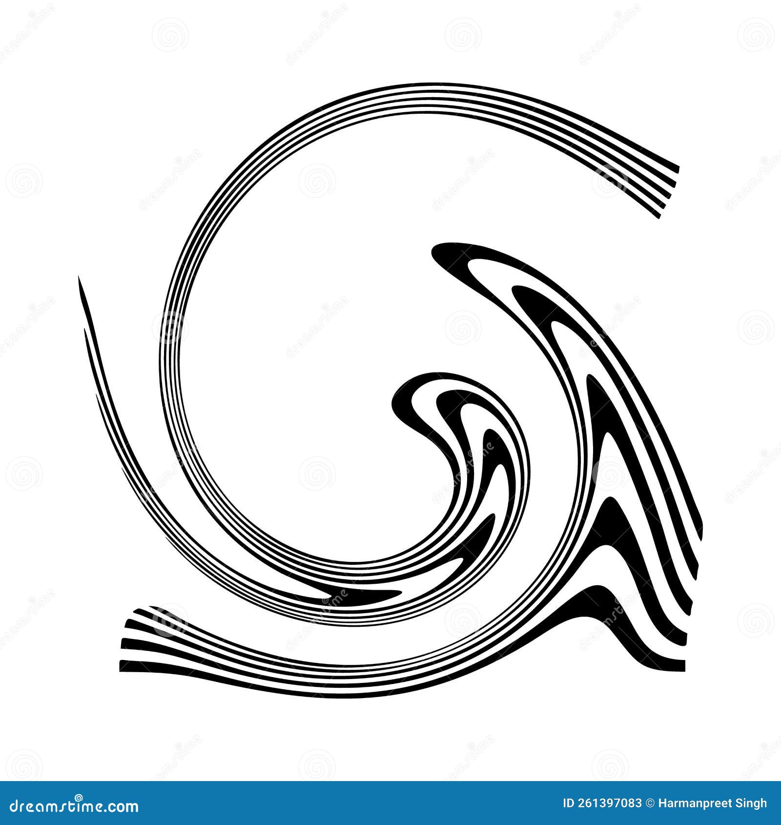 Wave Curve Pattern on Wall.Optical Illusion Striped Wrapped Background ...