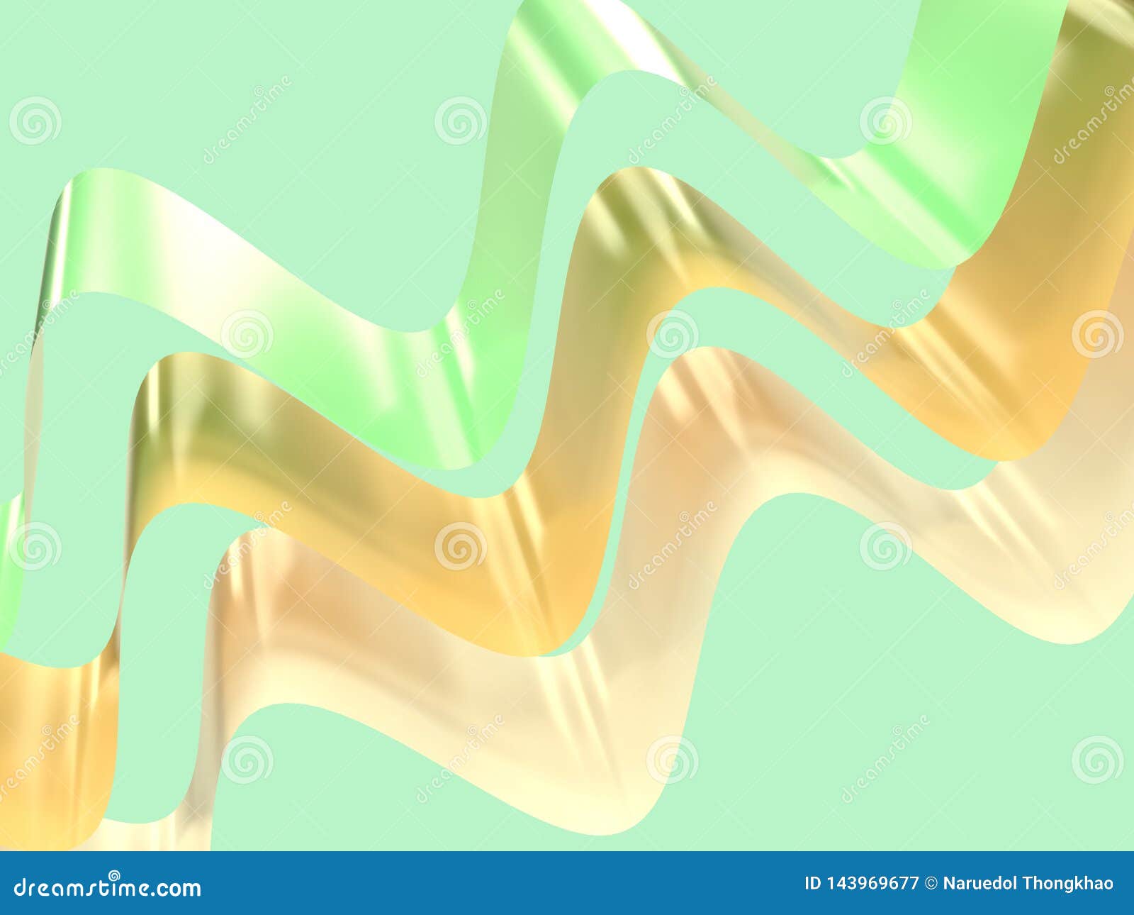 Wave Curve Shape Abstract 3d Background Stock Illustration ...