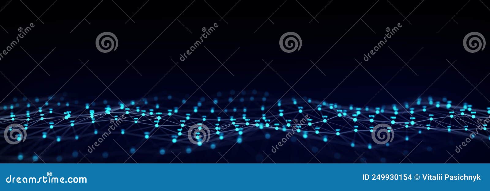 A Wave Of Cybersecurity Data Algorithms Binary Code Data Transfer