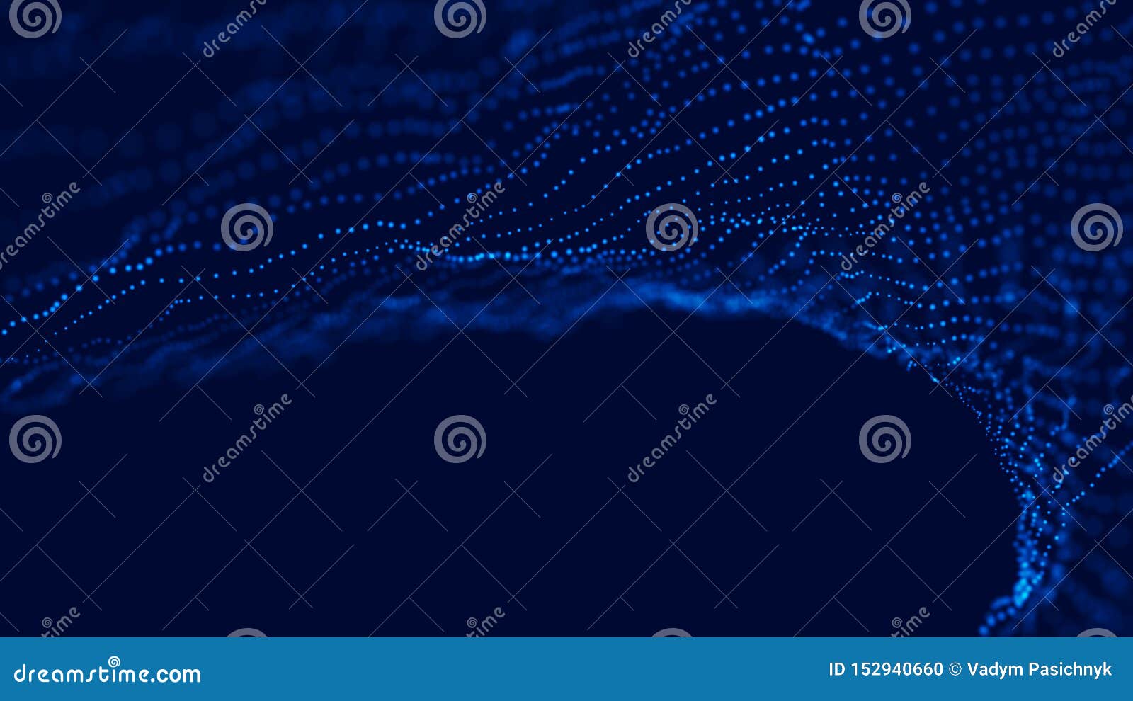 Wave 3d. Big Data Visualization. Data Technology Background. Abstract Background. 3d Rendering ...