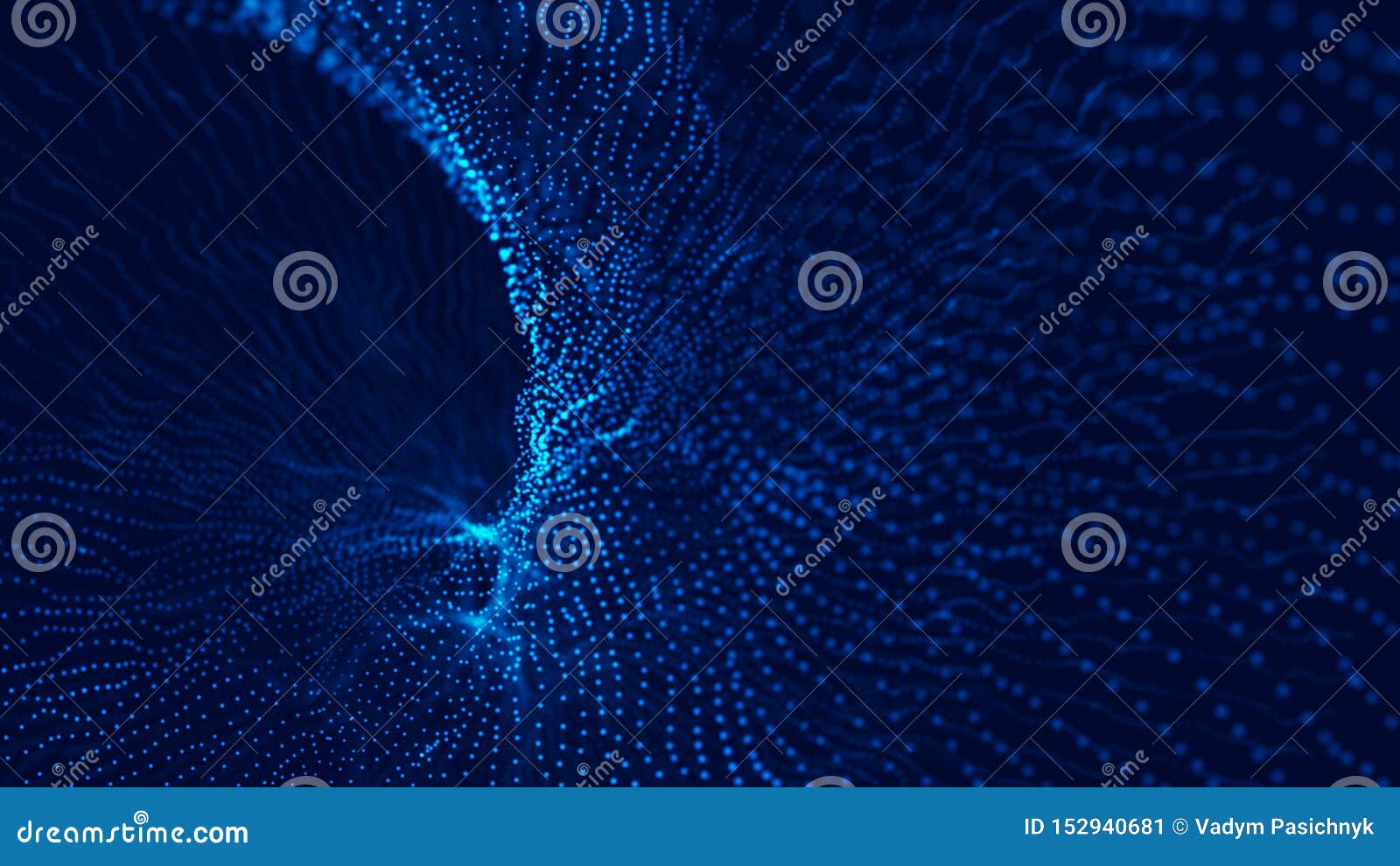 Wave 3d. Big Data Visualization. Data Technology Background. Abstract Background. 3d Rendering ...