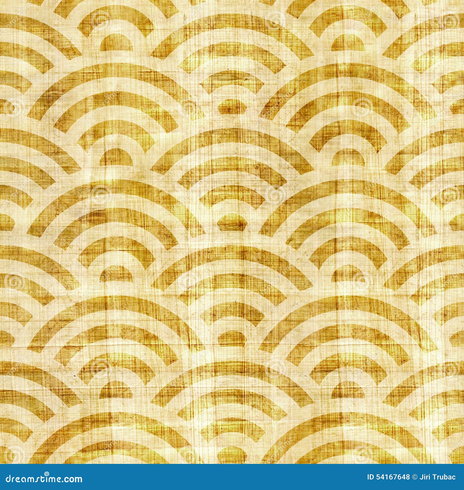 Wave Decorative Paneling - Seamless Pattern - Papyrus Surface Stock ...