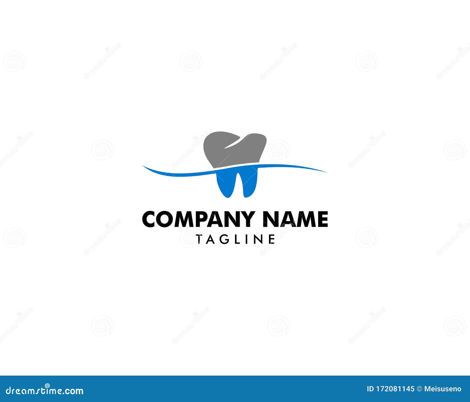Wave Dental Teeth Logo Design Vector Template Stock Vector ...