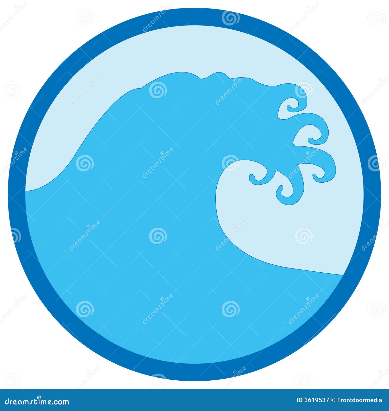 Wave Design stock vector. Illustration of serenity, water - 3619537