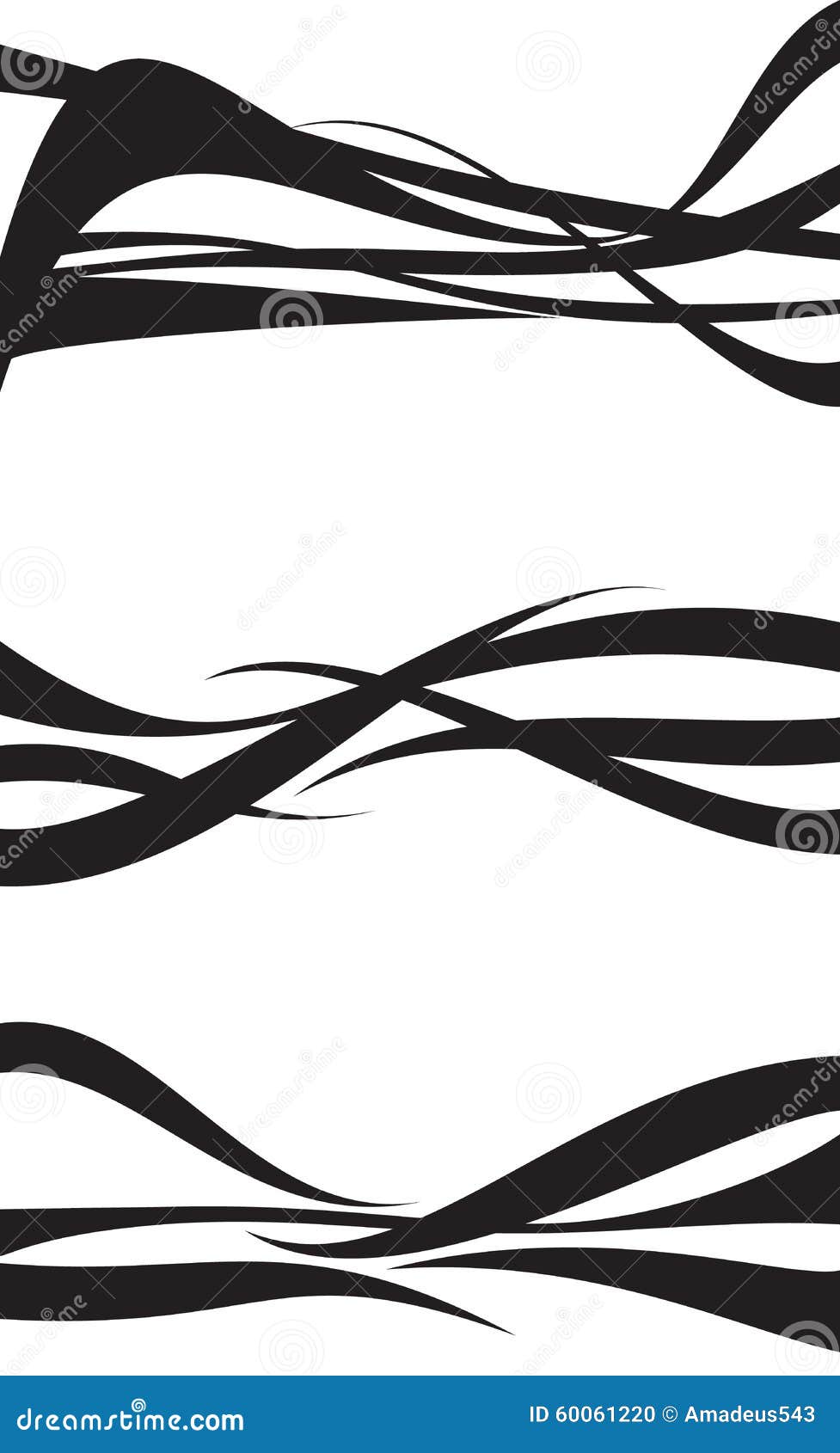 Wave Design Element Set Vector Black Stock Vector - Illustration of ...
