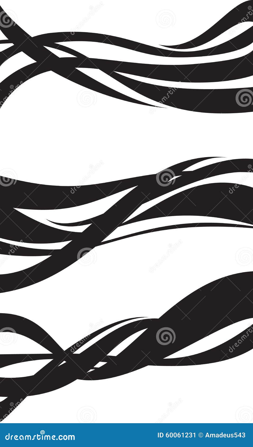 Wave Design Element Set Vector Black Stock Vector - Illustration of ...