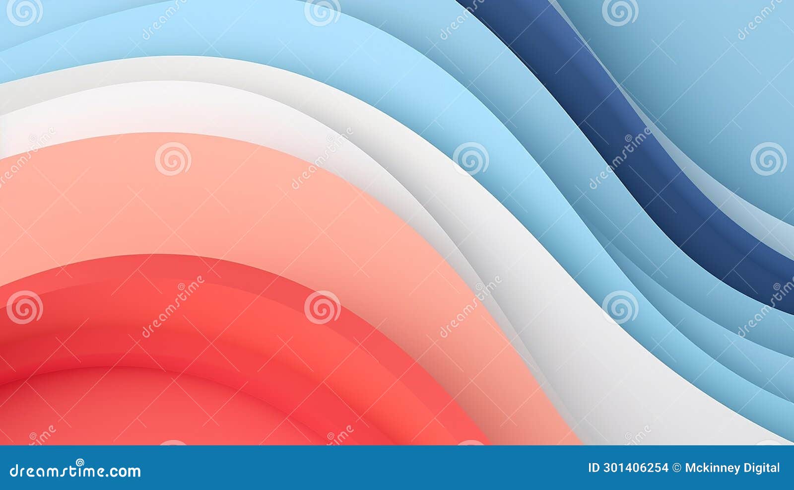 Layered Design in Wave and Line Concept in Multiple Colors. Stock ...