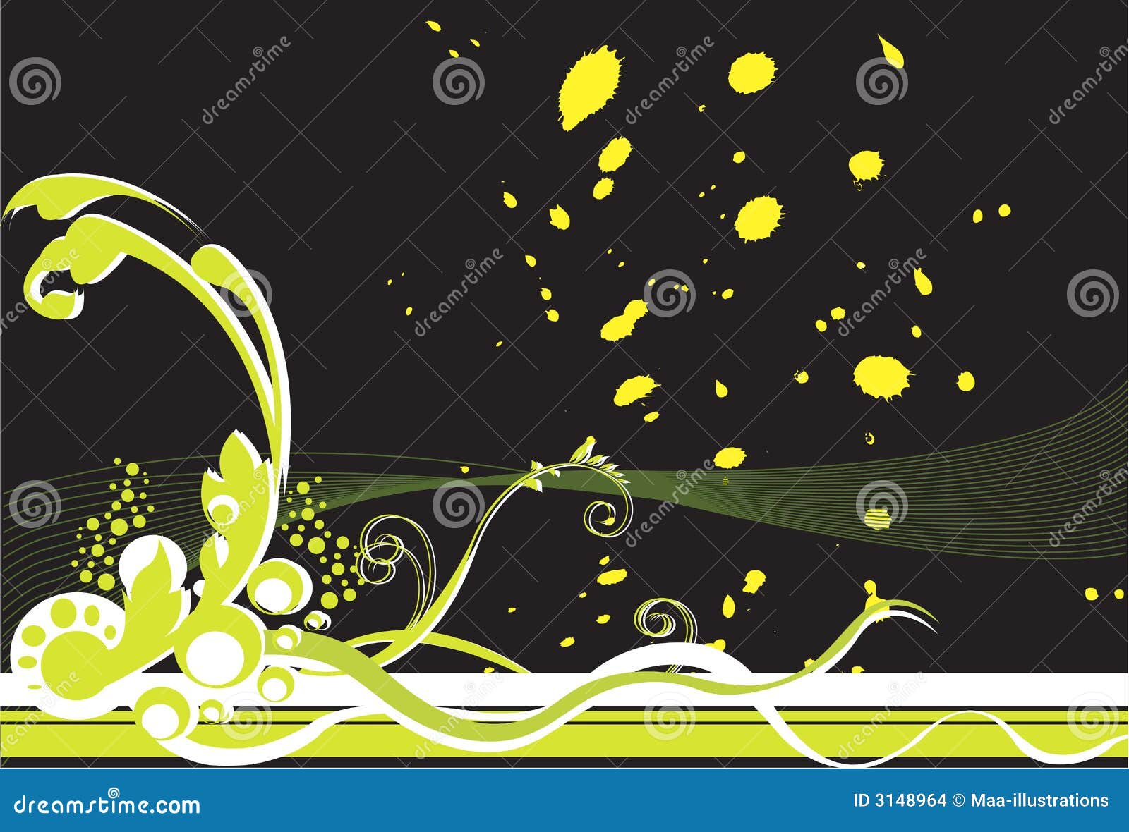 Wave Designs Vector Illustration | CartoonDealer.com #3148964