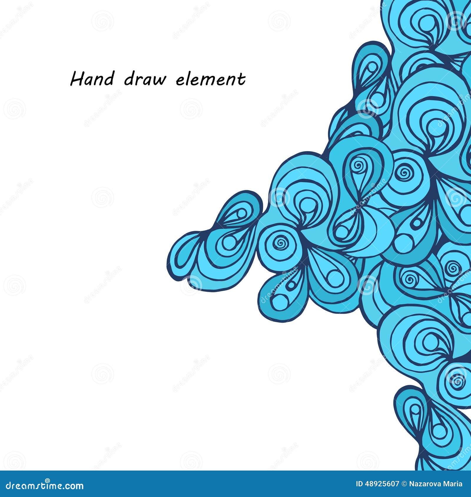 Wave element stock vector. Illustration of curly, ocean - 48925607