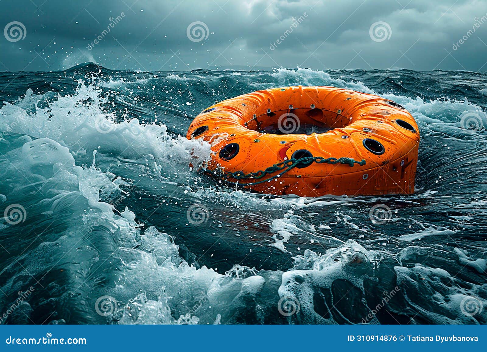Wave Energy Converter Bobbing on Surface of Ocean, Capturing Kinetic ...