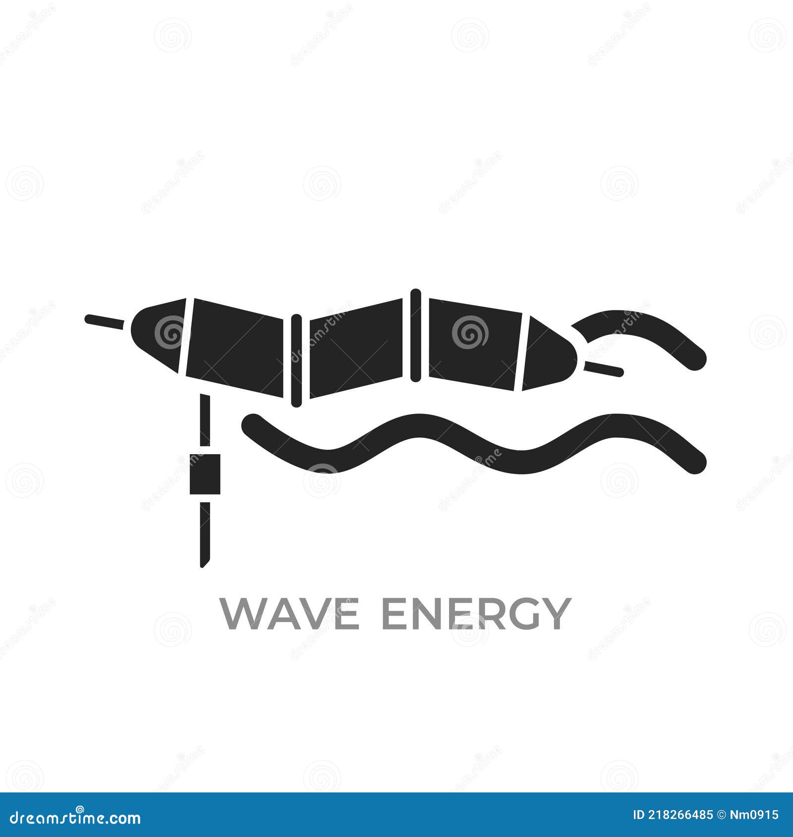 Wave Energy Icon. Eco Friendly, Alternative, Sustainable and Renewable ...