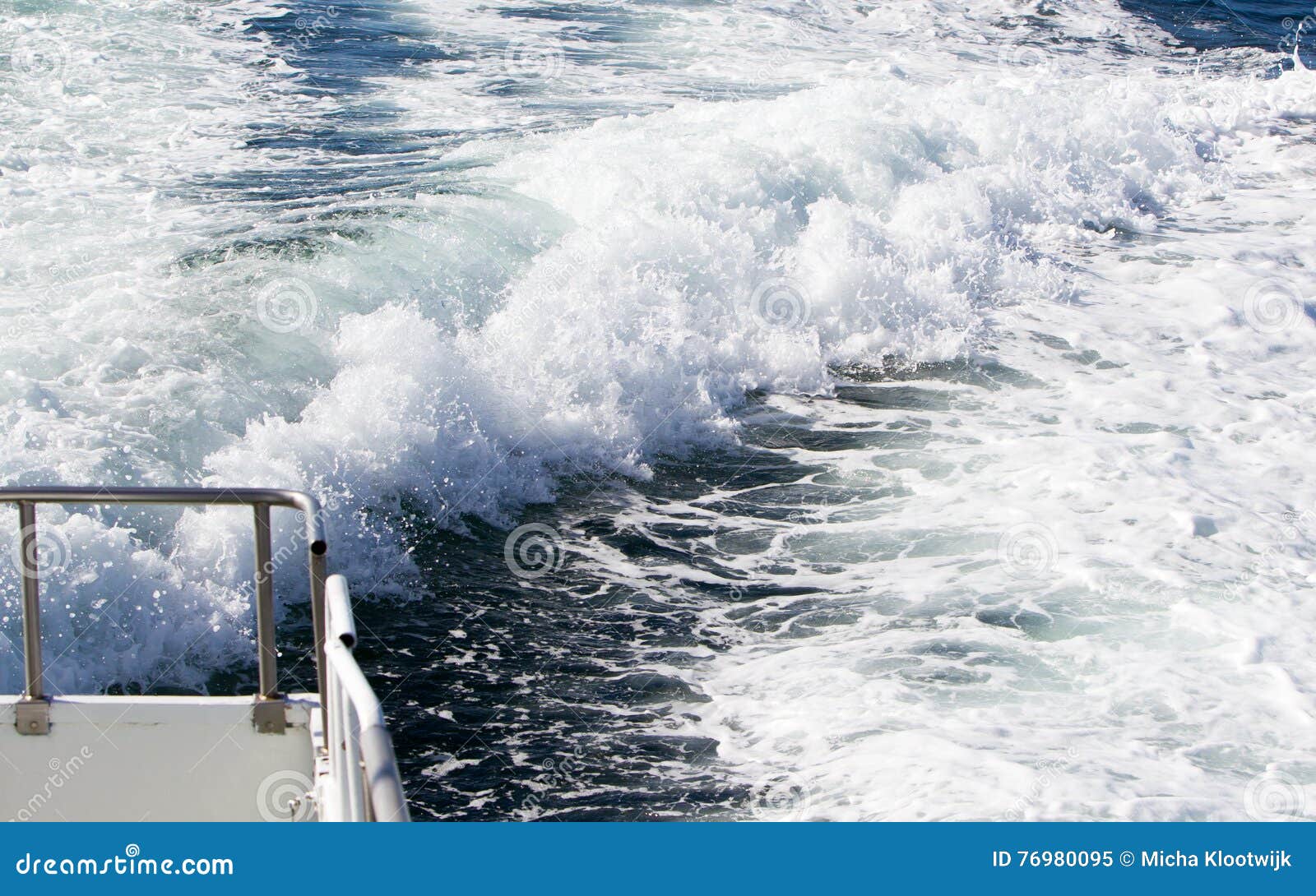 Wave of a Ferry Ship on the Open Ocean Stock Image - Image of motorboat ...