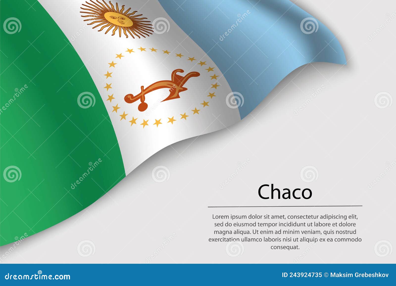 Flag Of Chaco Province, Argentina. Stock Image | CartoonDealer.com ...
