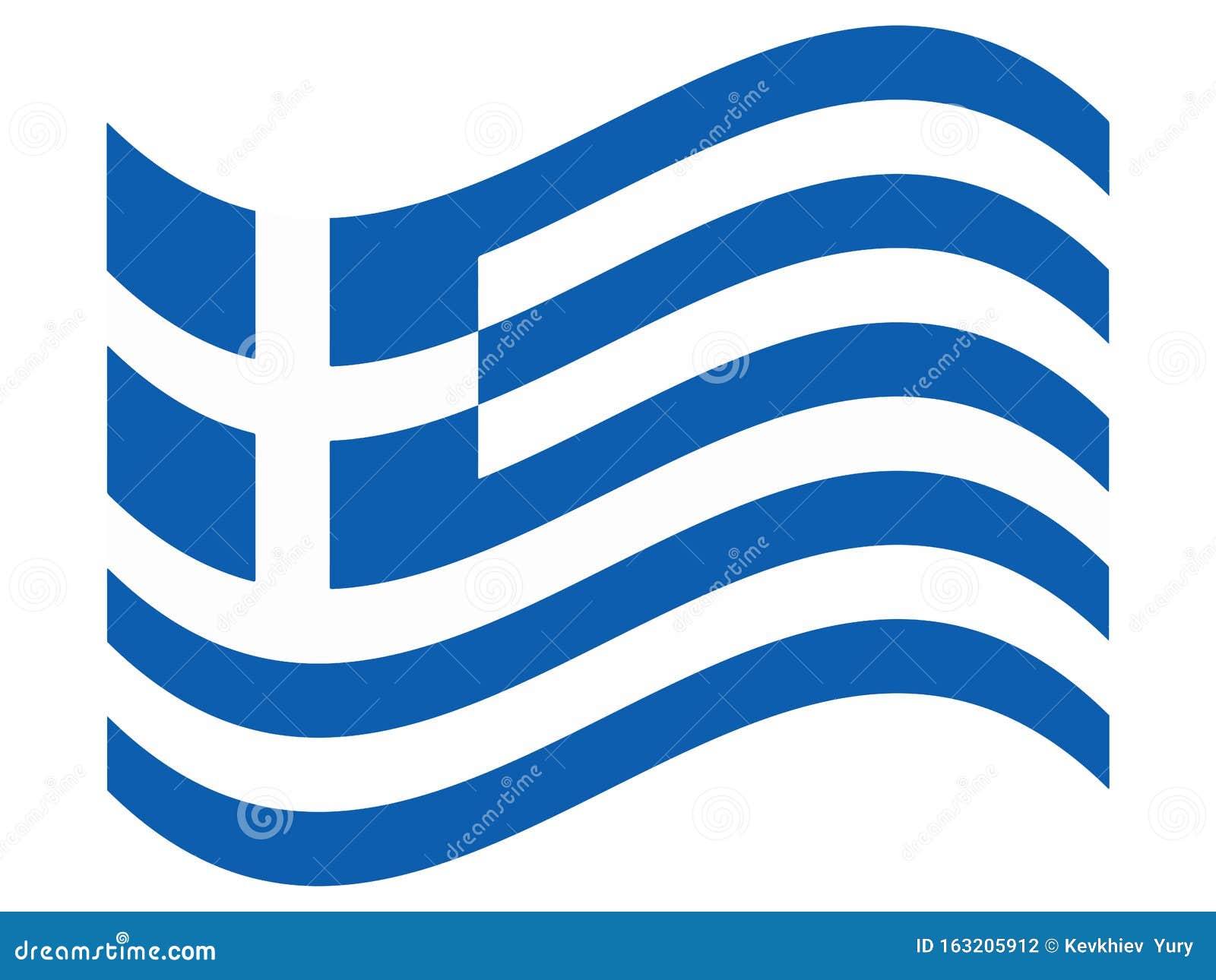 Wave Flag of Greece vector stock vector. Illustration of original ...