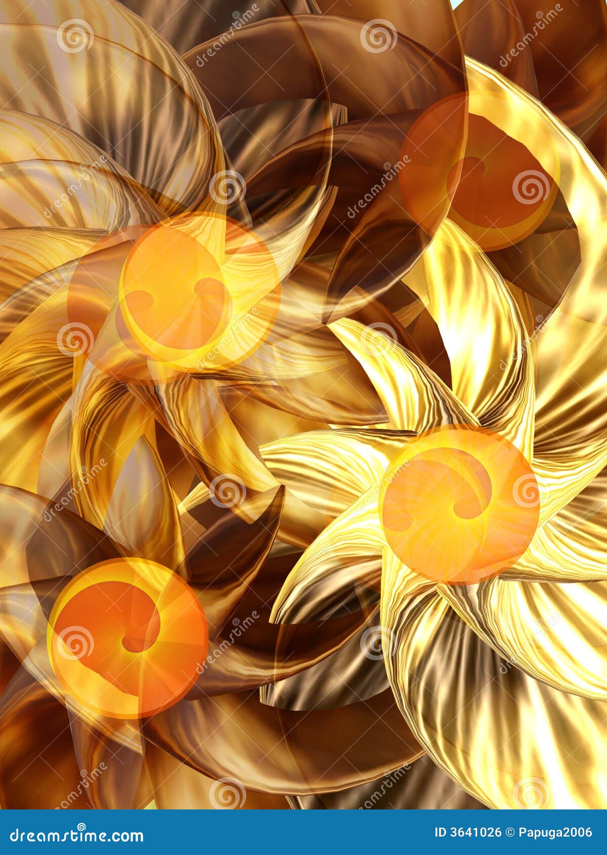 Wave flower stock illustration. Illustration of bauble - 3641026