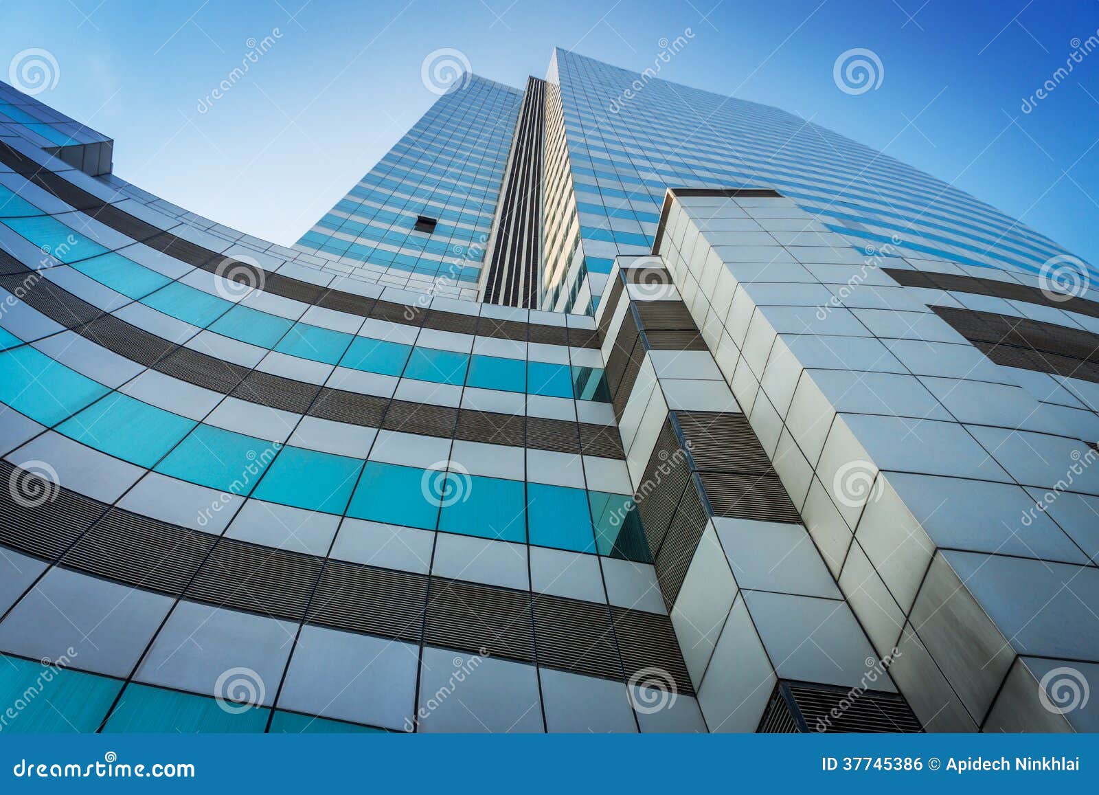 Wave form of building stock photo. Image of blue, light - 37745386