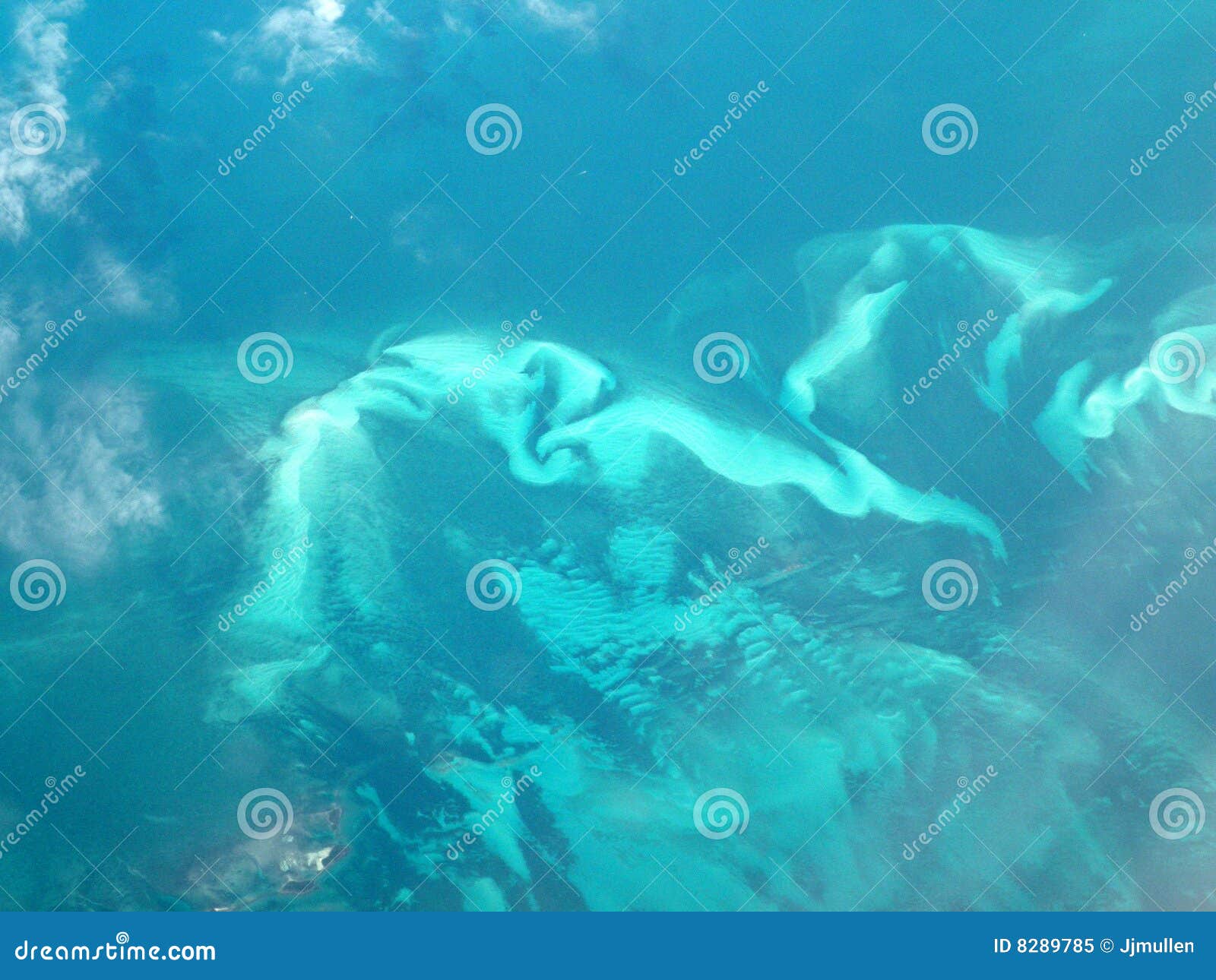 Wave Formation Around an Island Stock Image - Image of island ...