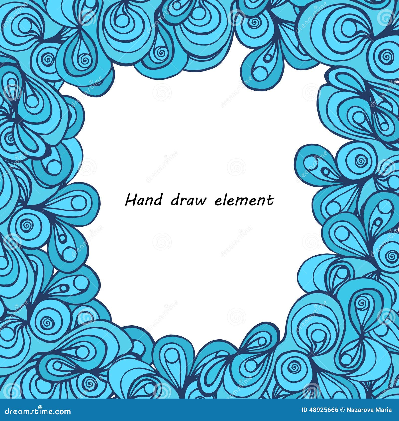 Wave frame stock vector. Illustration of hair, abstract - 48925666