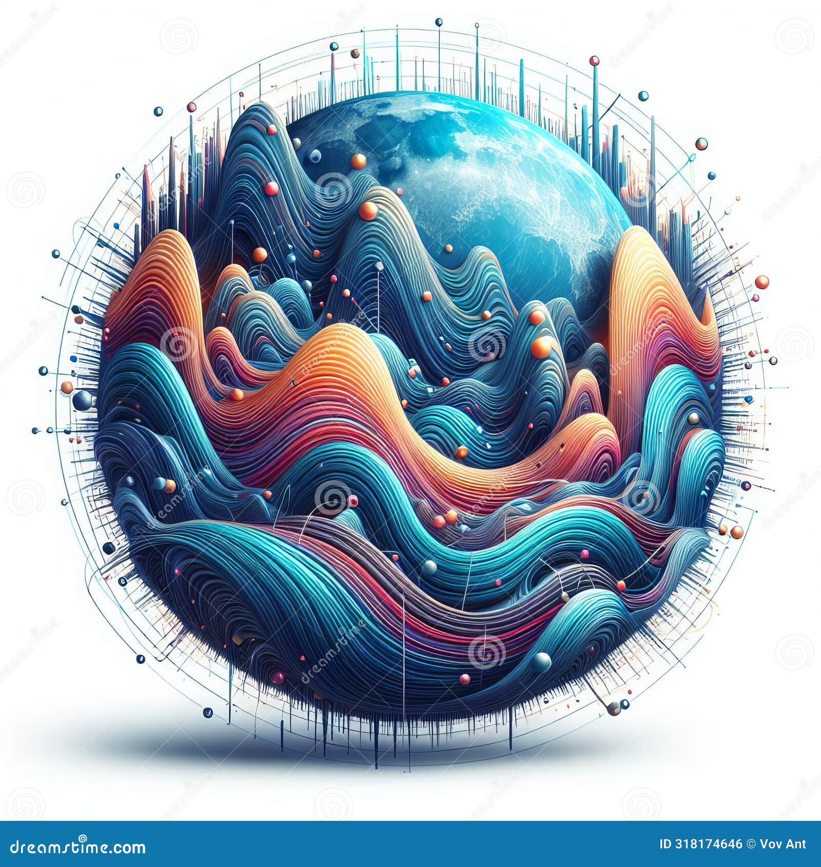 Wave Frequency the Number of Wave Cycles Passing a Fixed Pont Stock ...