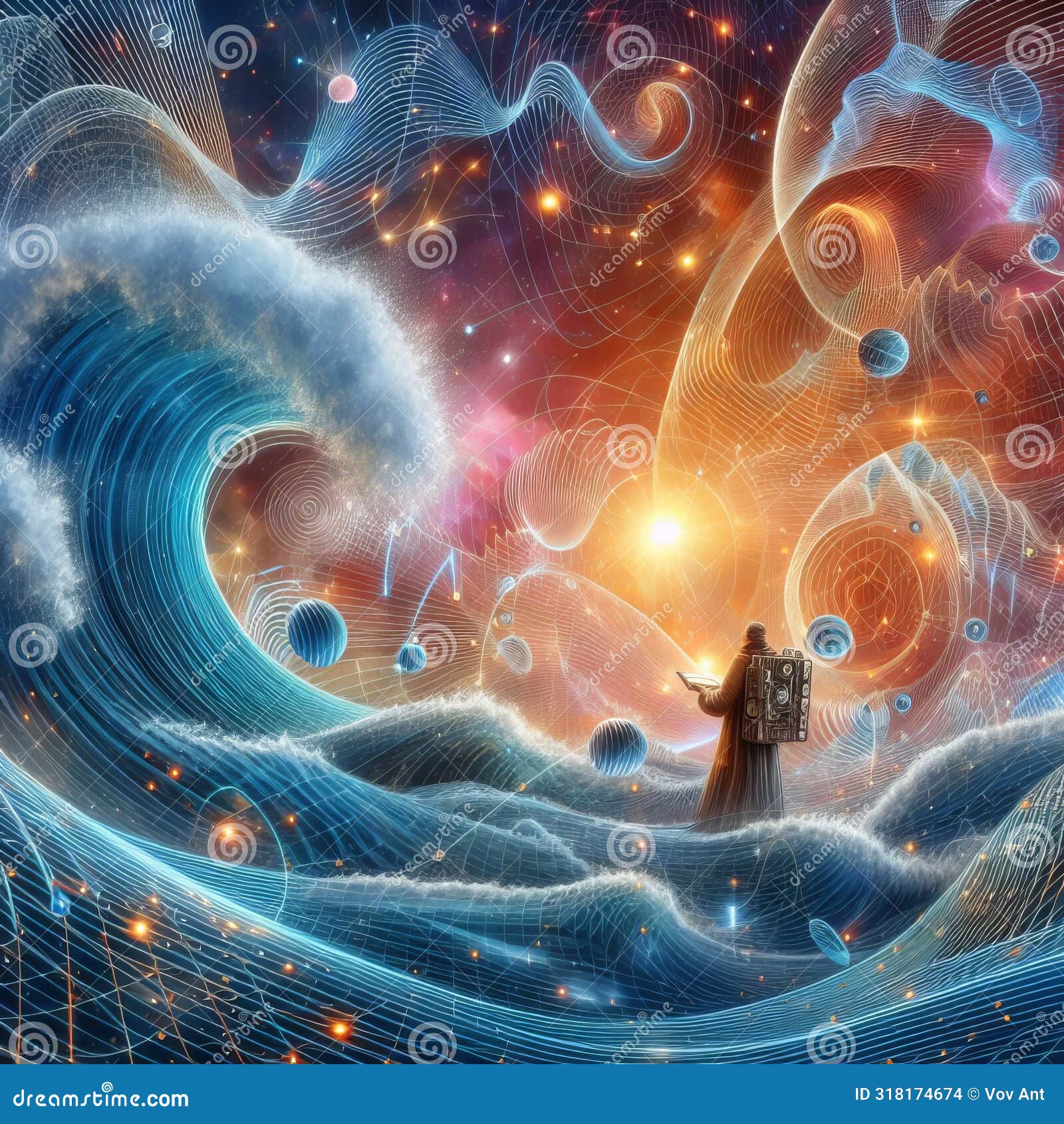 Wave Frequency the Number of Wave Cycles Passing a Fixed Pont Stock ...