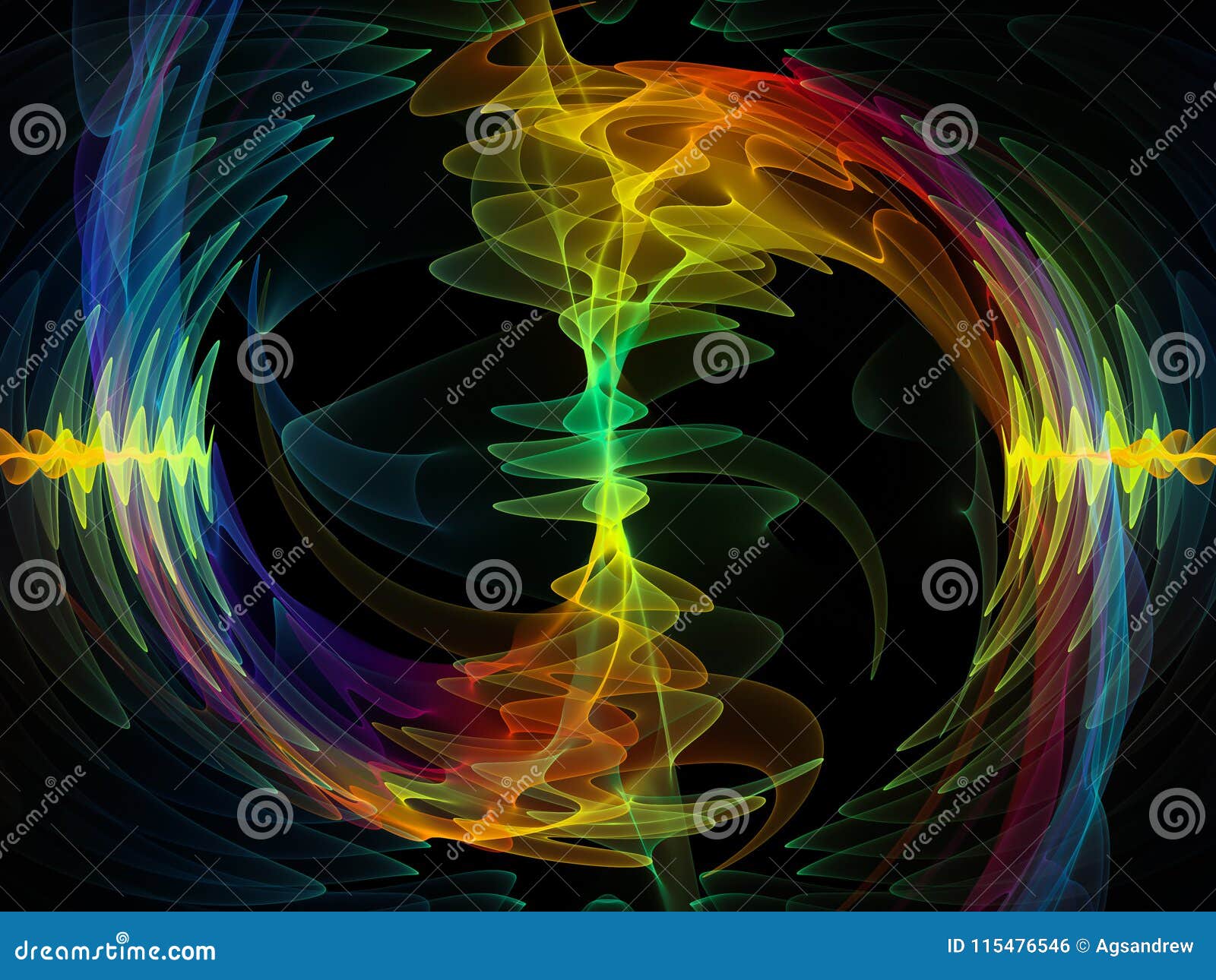 Way of Radial Oscillation stock illustration. Illustration of pattern ...