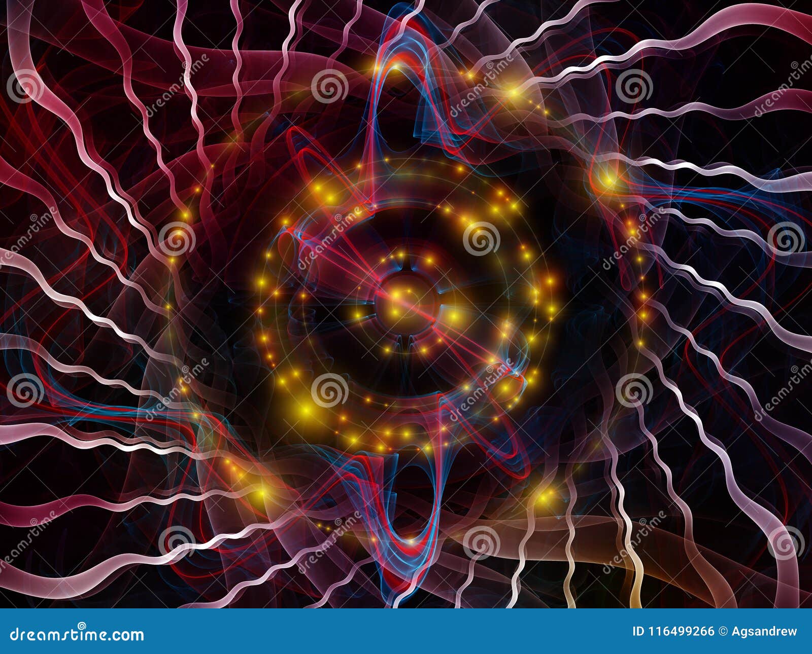 Unfolding of Radial Oscillation Stock Illustration - Illustration of ...
