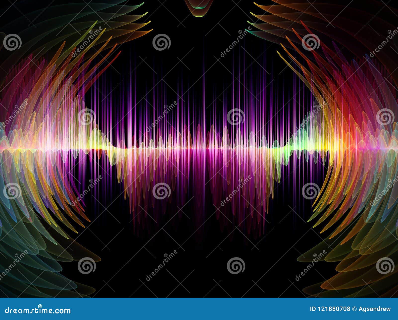 Layers of Oscillation stock illustration. Illustration of music - 121880708