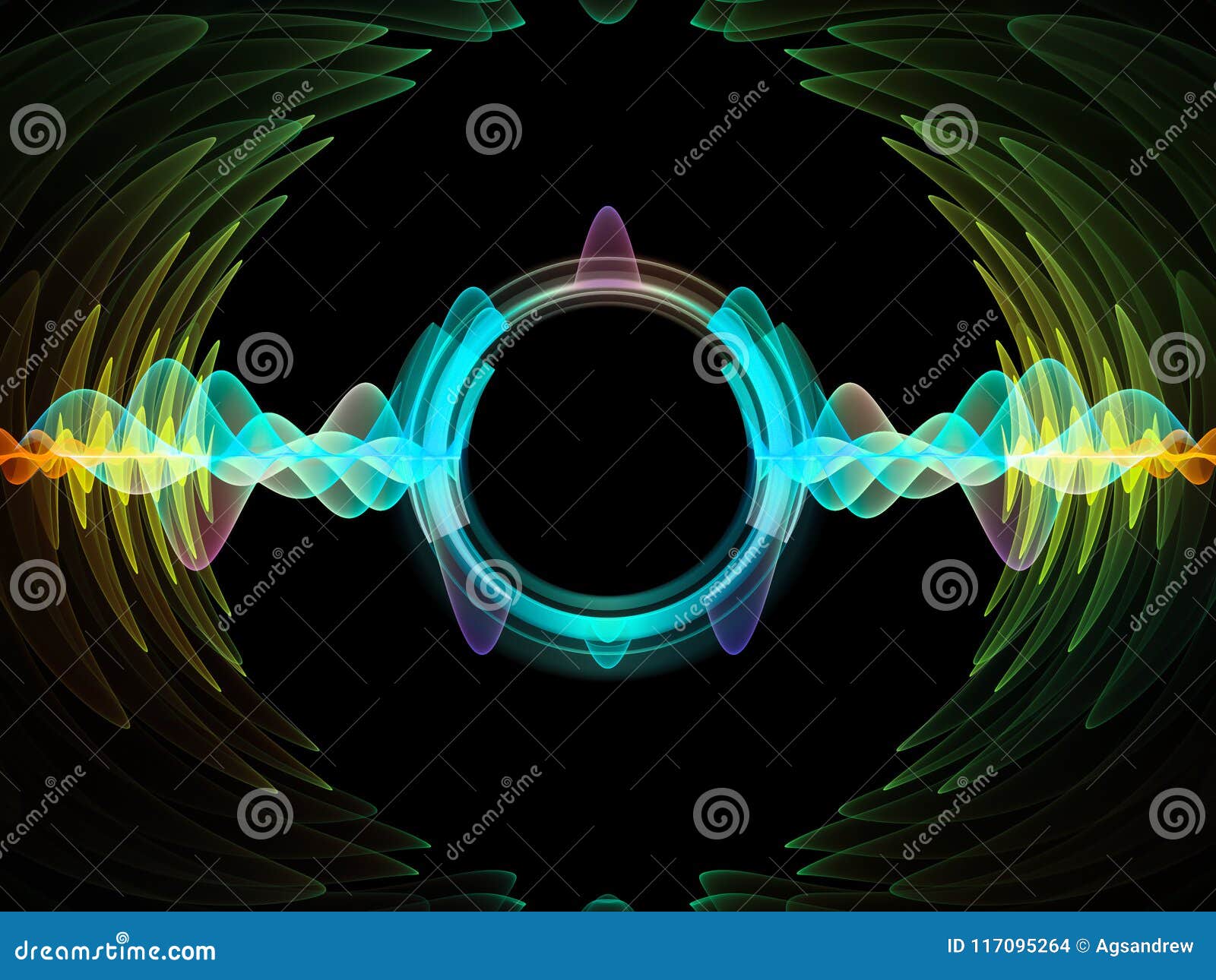 Way of Radial Oscillation stock illustration. Illustration of physics ...
