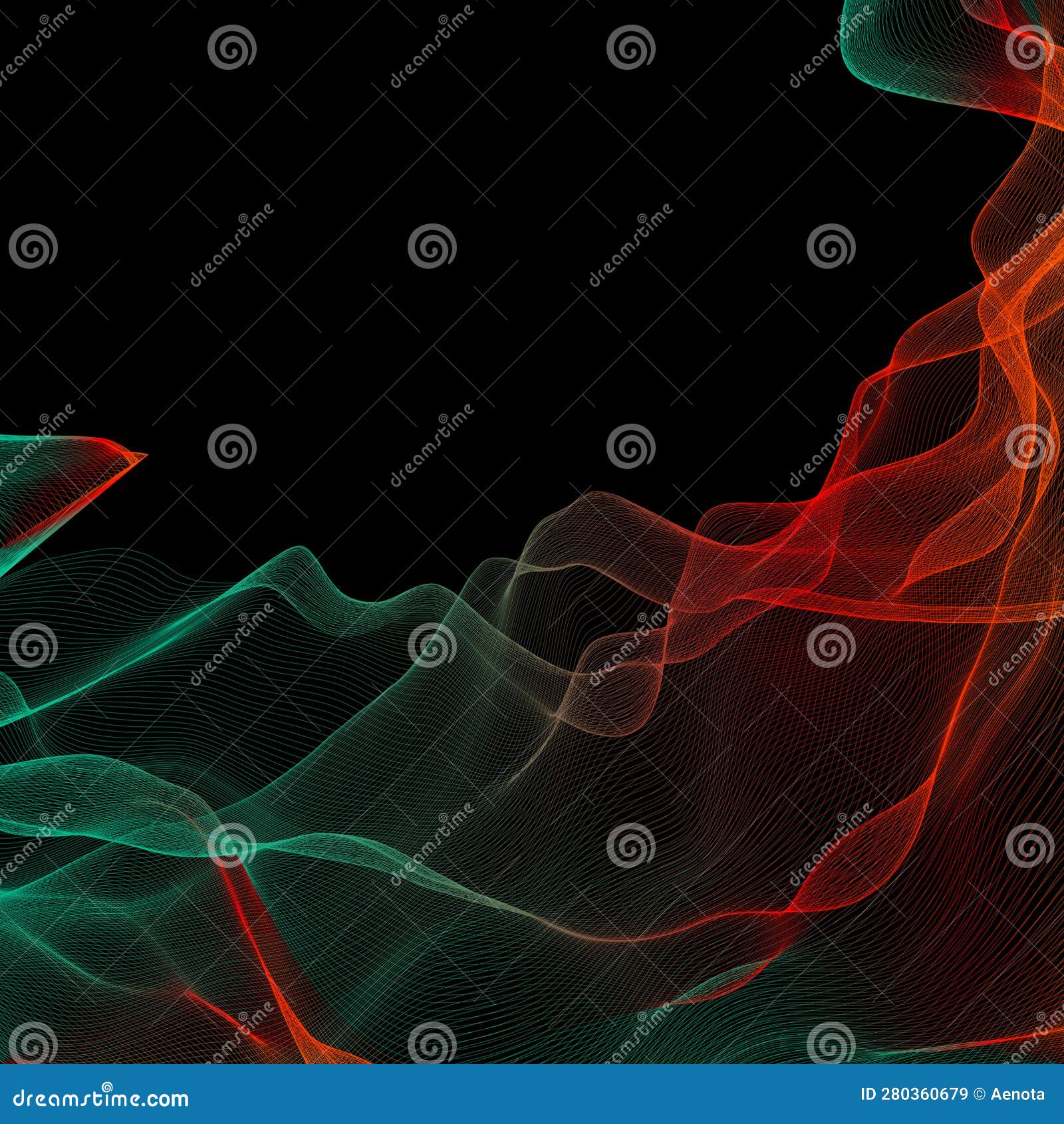 Wave futuristic structure stock vector. Illustration of transparent ...