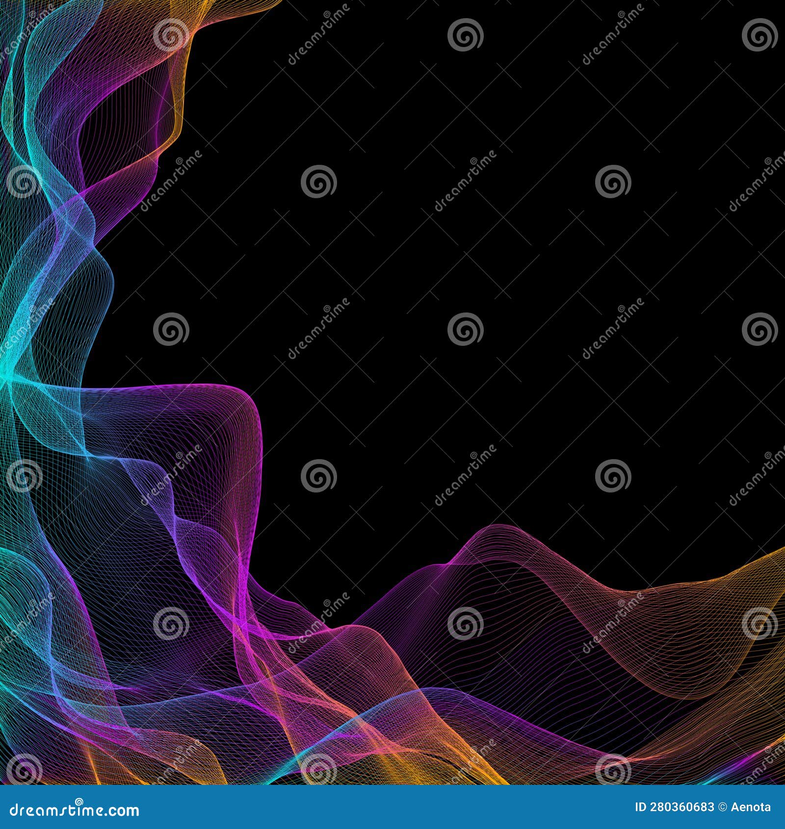 Wave futuristic structure stock vector. Illustration of netting - 280360683