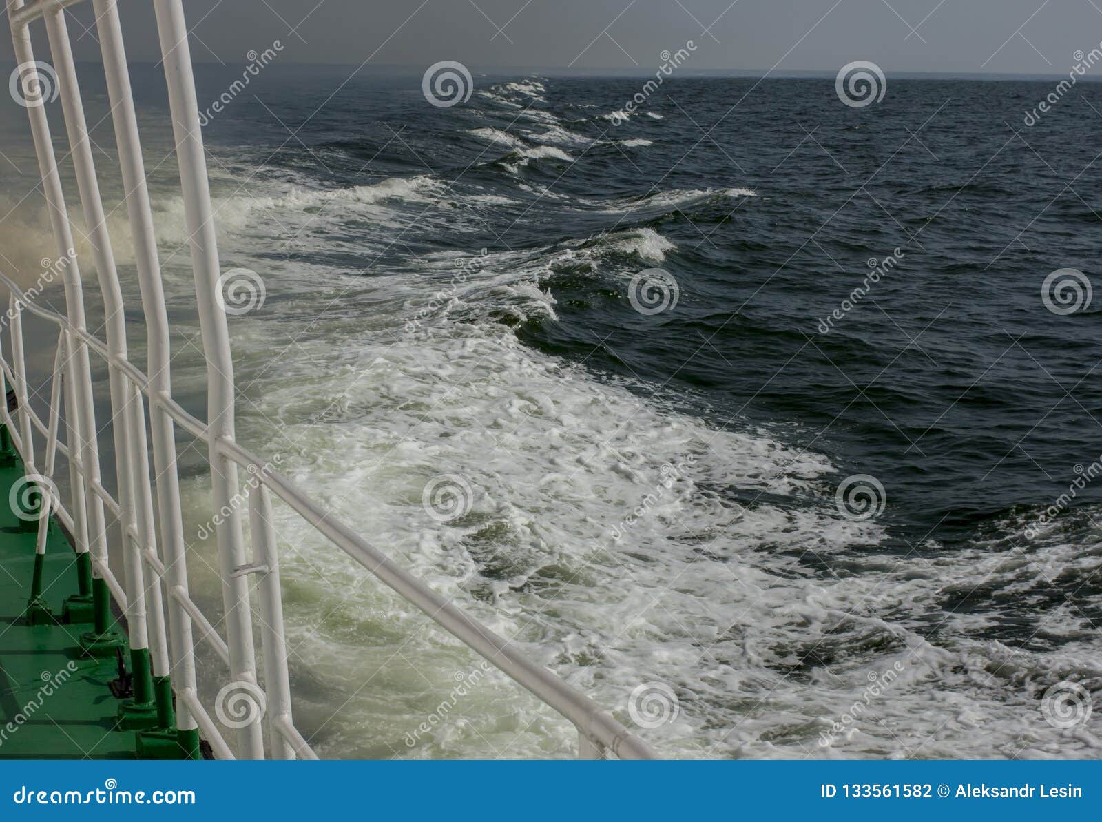 Wave Going To Sea from the Ship Stock Photo - Image of clean, beautiful ...