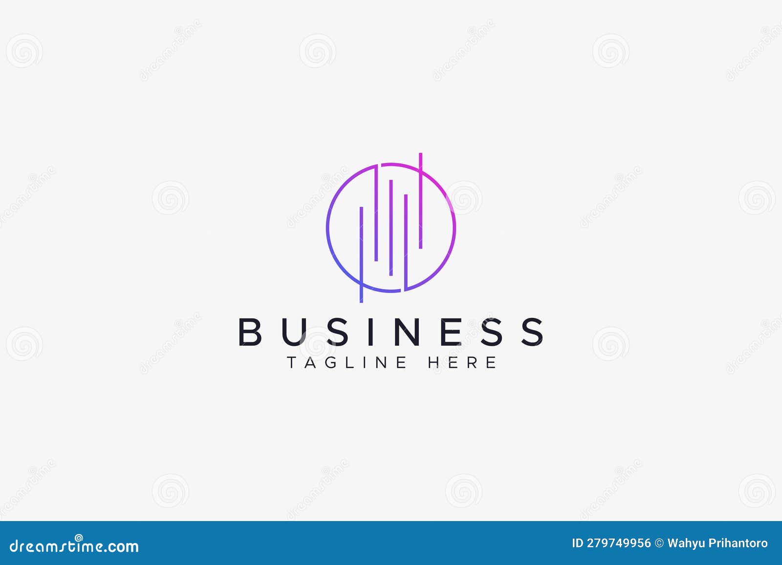 Wave Graph Analytics Software Developer Business App Logo Stock Vector ...