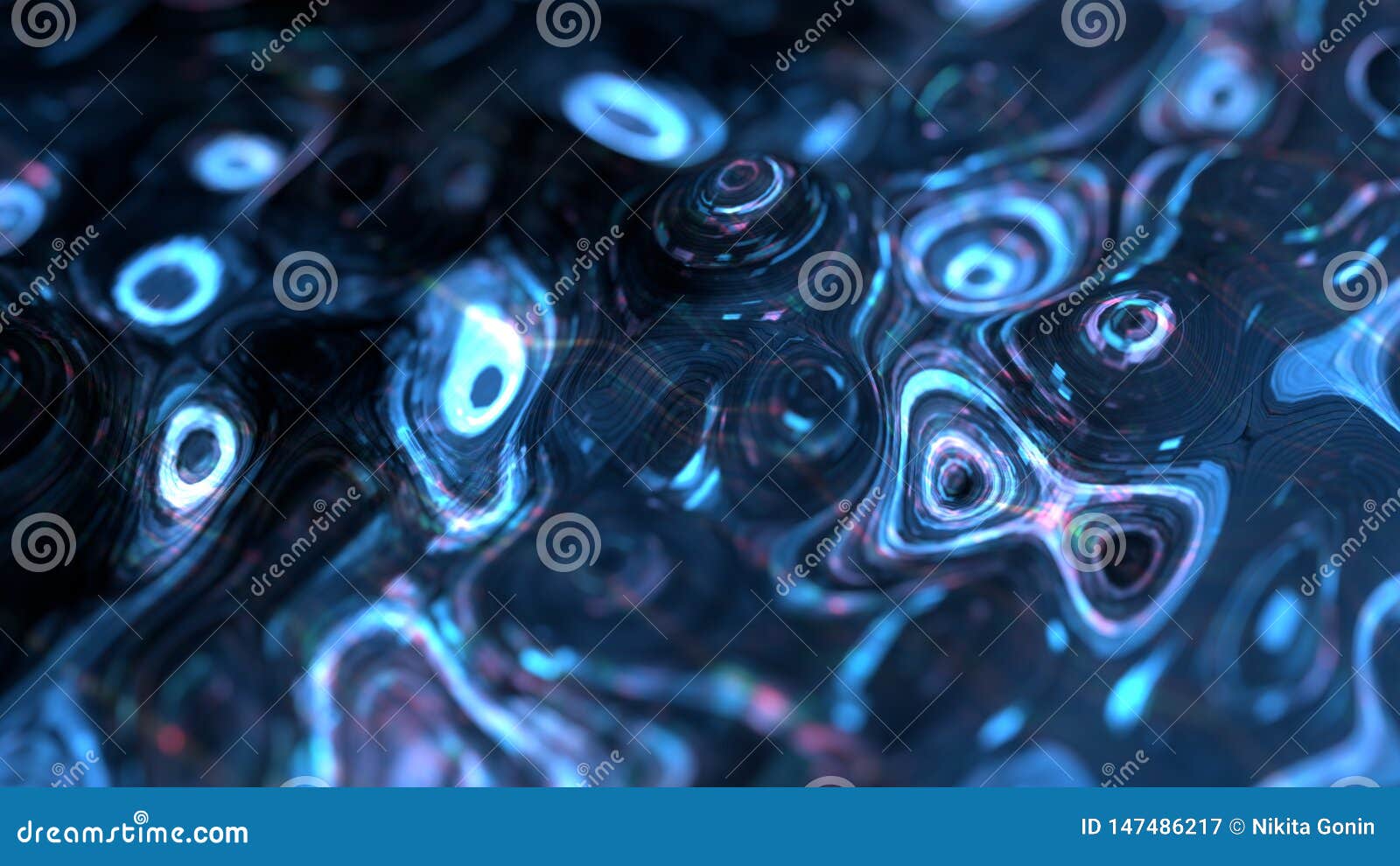 Wave Graph with Glitch Effect Texture 3D Render Stock Illustration ...