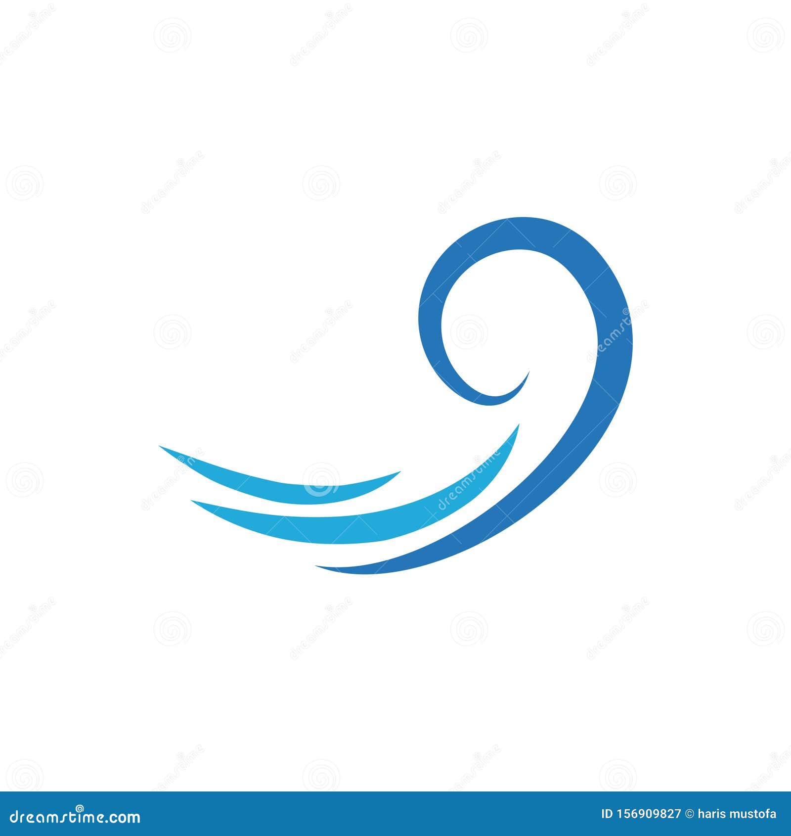 Wave Graphic Design Template Vector Isolated Illustration Stock Vector ...