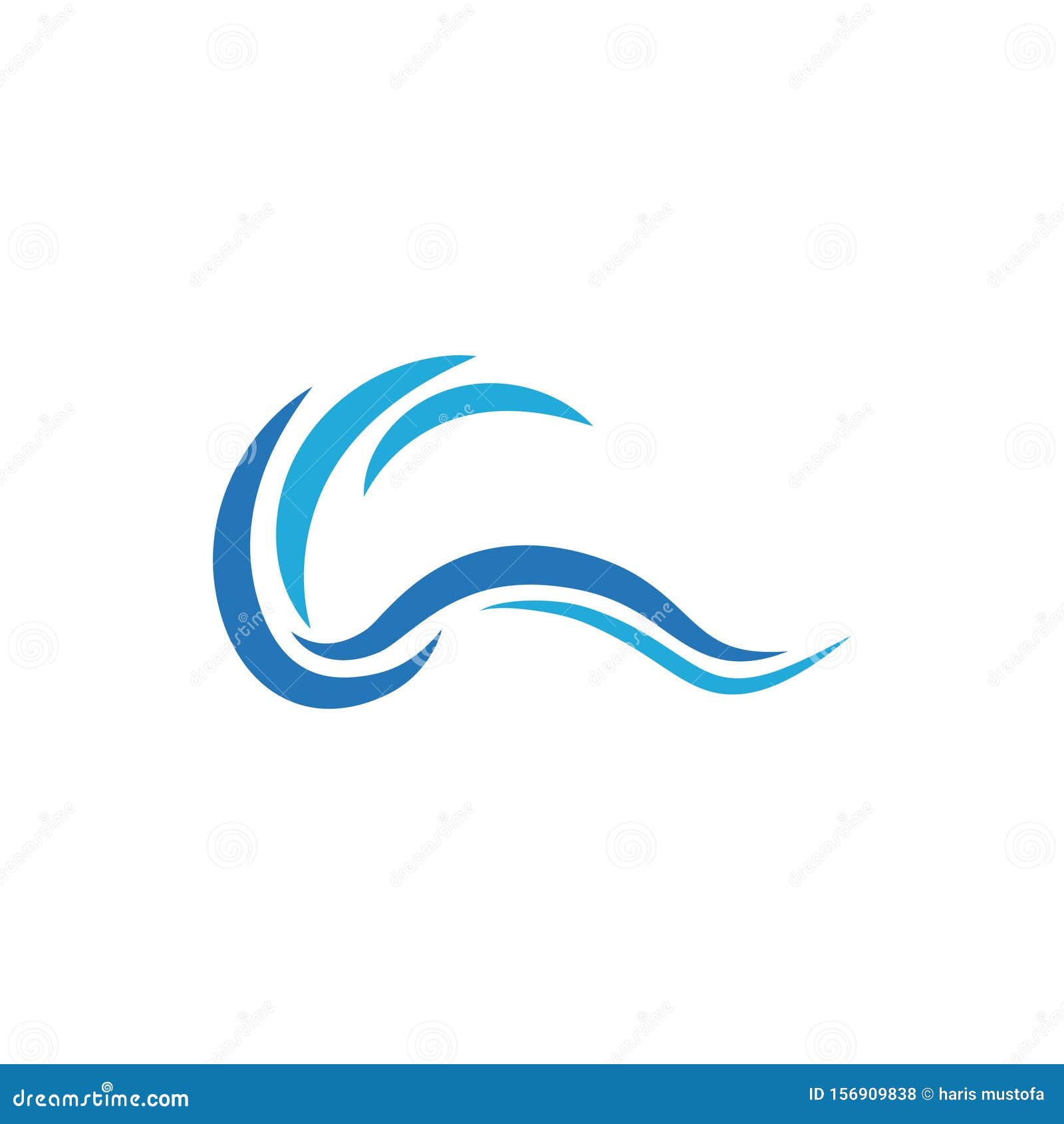 Wave Graphic Design Template Vector Isolated Illustration Stock Vector ...