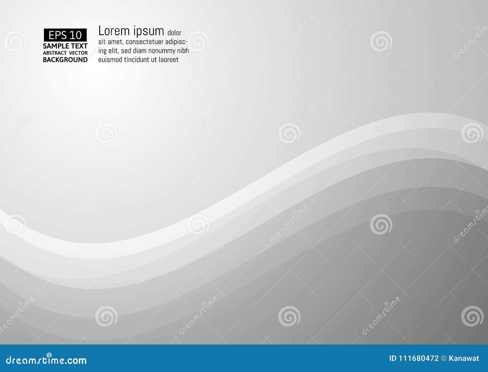 Wave Gray Color Abstract Vector Background with Copy Space,Graphic ...