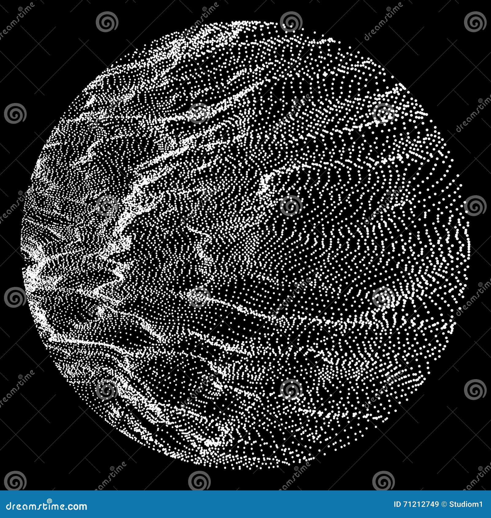 Wave Grid Background. 3d Abstract Vector Illustration. Ripple Grid ...