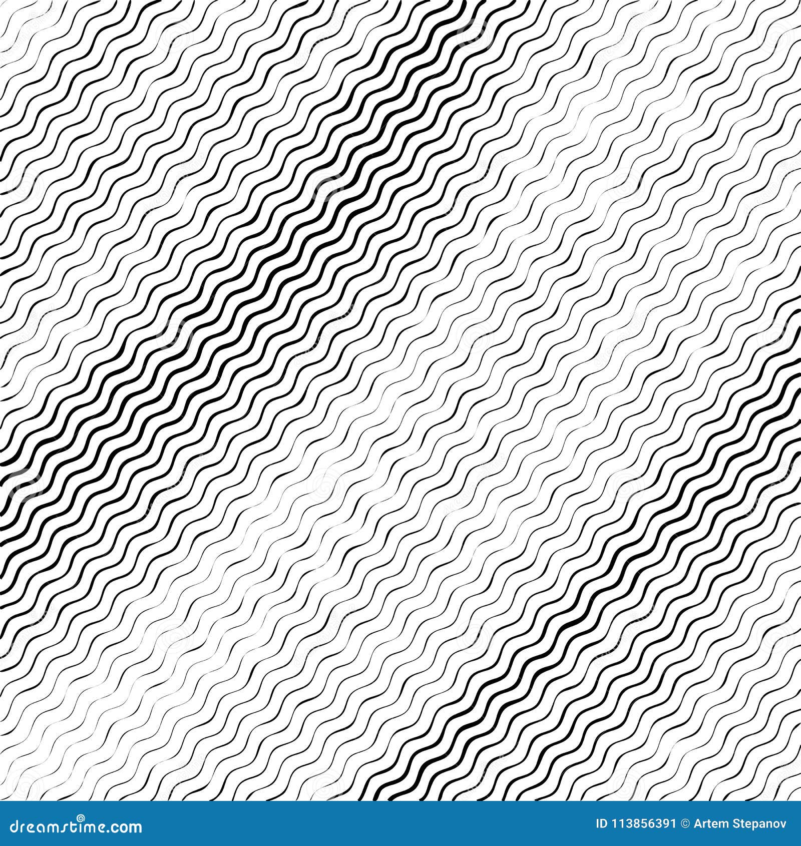 Wave Striped Engraving Halftone Background Stock Vector - Illustration ...